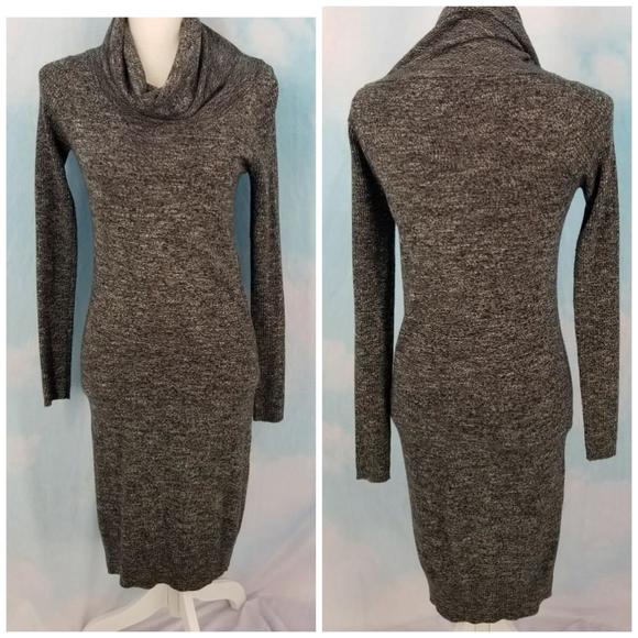 Max Studio | Dresses | Max Studio Long Sleeve Cowl Neck Charcoal Gray ...
